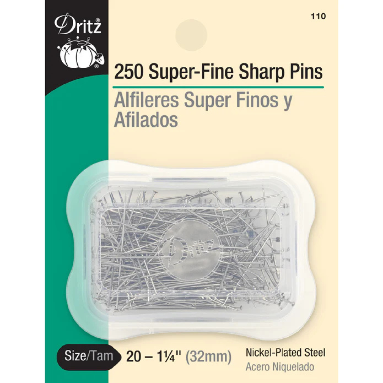 Dritz Super Fine Sharp Pins - Size 20 – Panda Trim