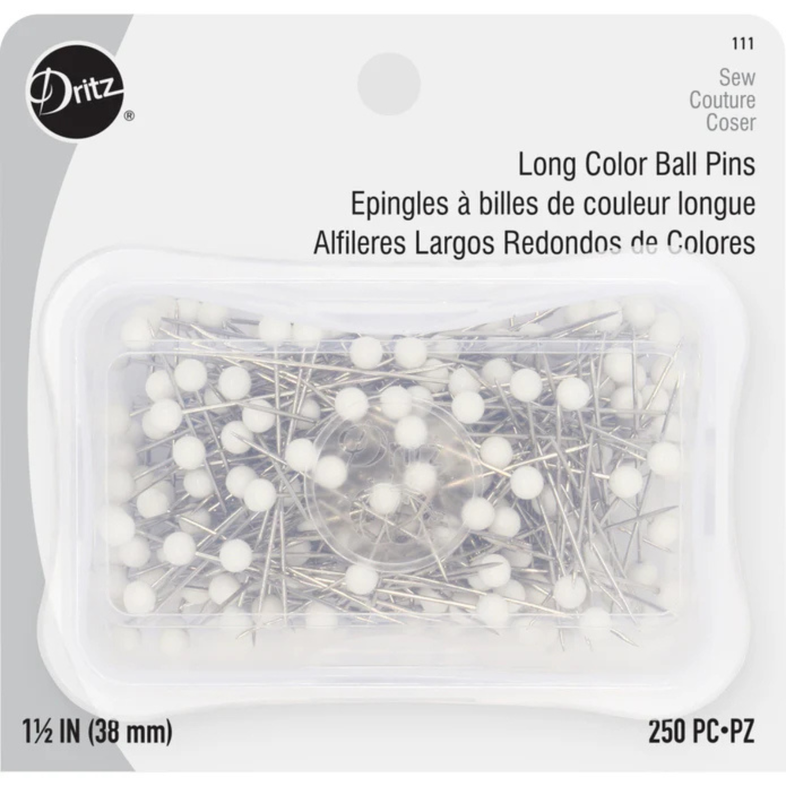 Dritz Long Color Ball Pins - Size 24 – Panda Trim