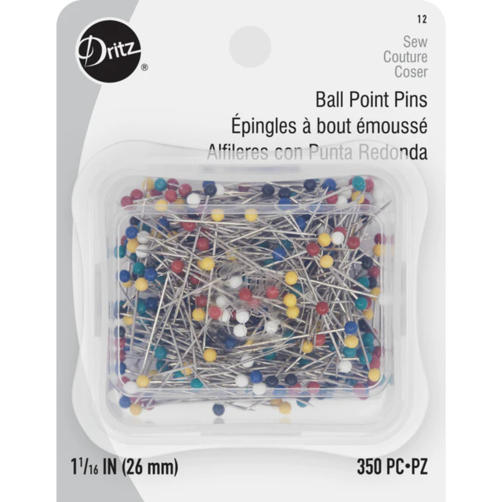 Dritz Size 17 (1-1/16") Ball Point Pins – Panda Trim