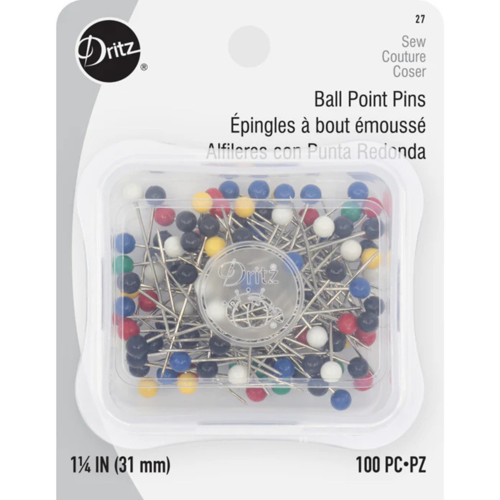 Dritz (Size 20) 1-1/4" Ball Point Pins – Panda Trim