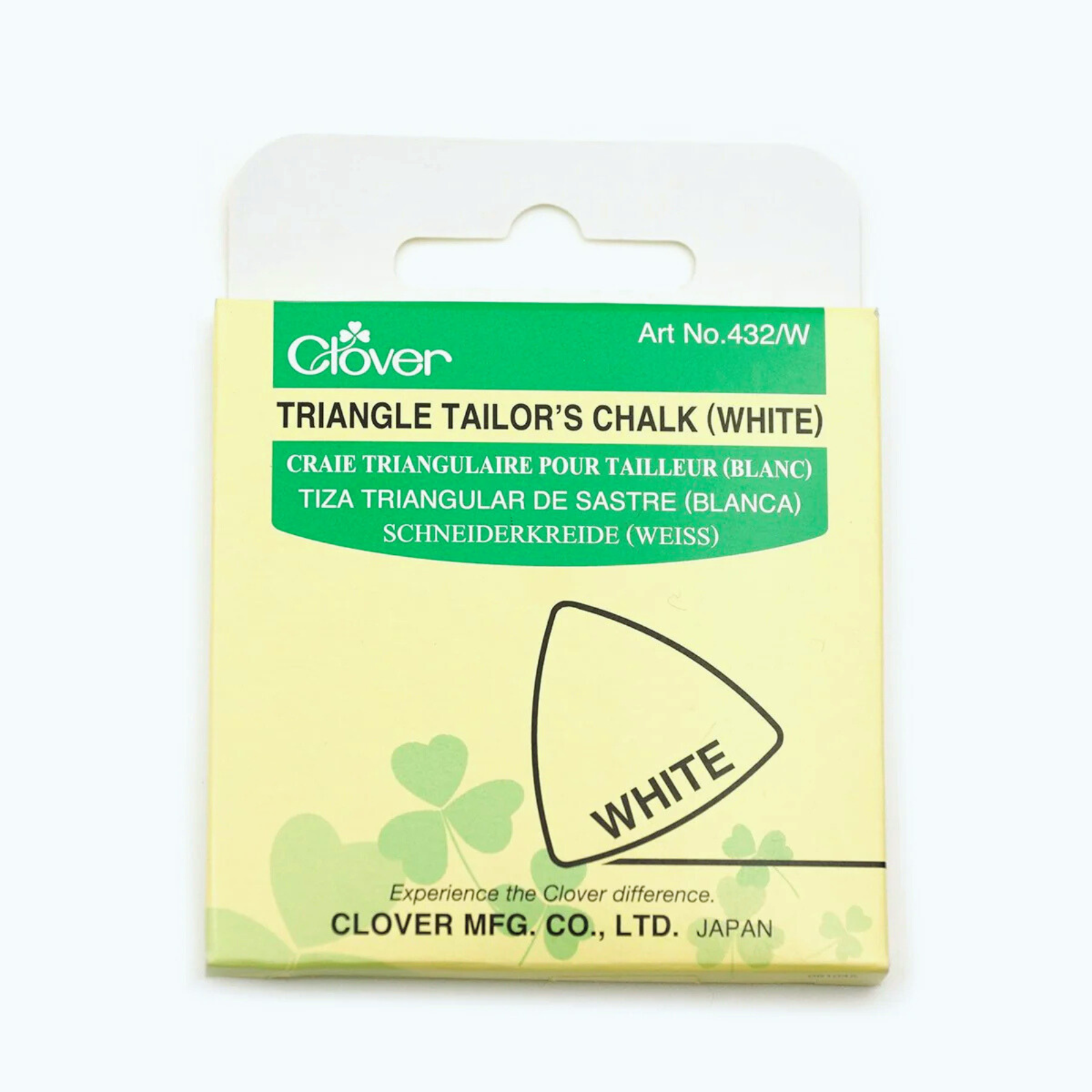 Clover Triangle Tailors Chalk, White – Panda Trim