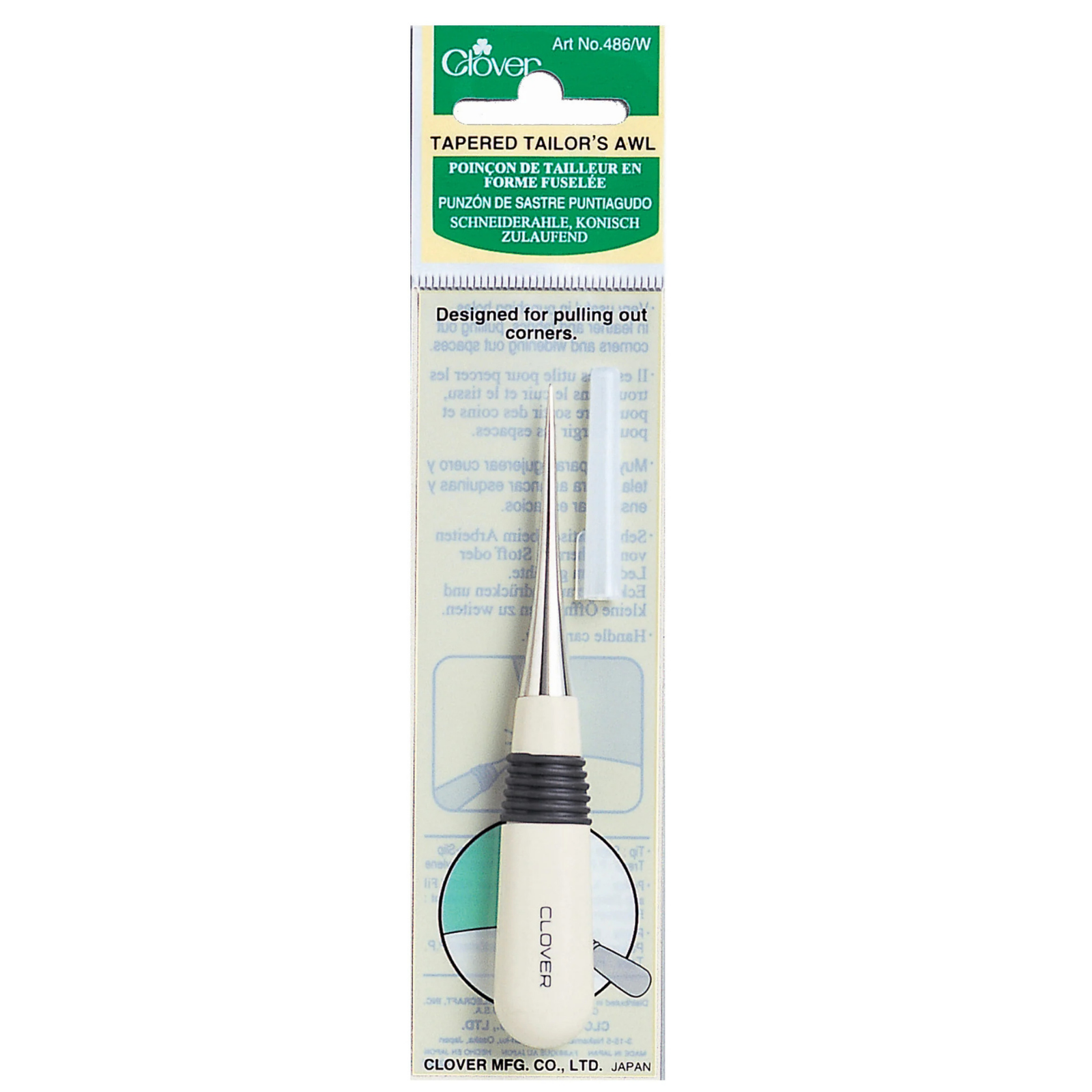 Clover Tapered Tailor's Awl White – Panda Trim