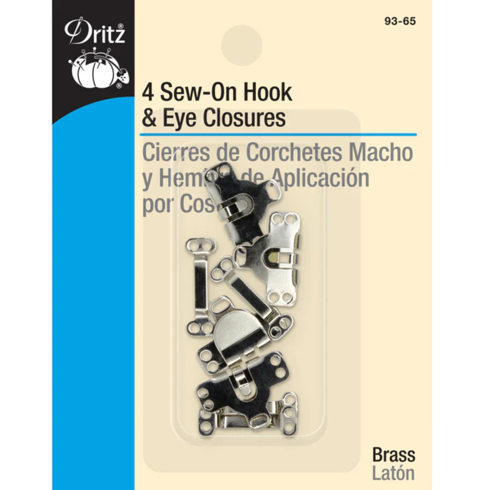 Dritz Sew On Hook & Eyes – Panda Trim