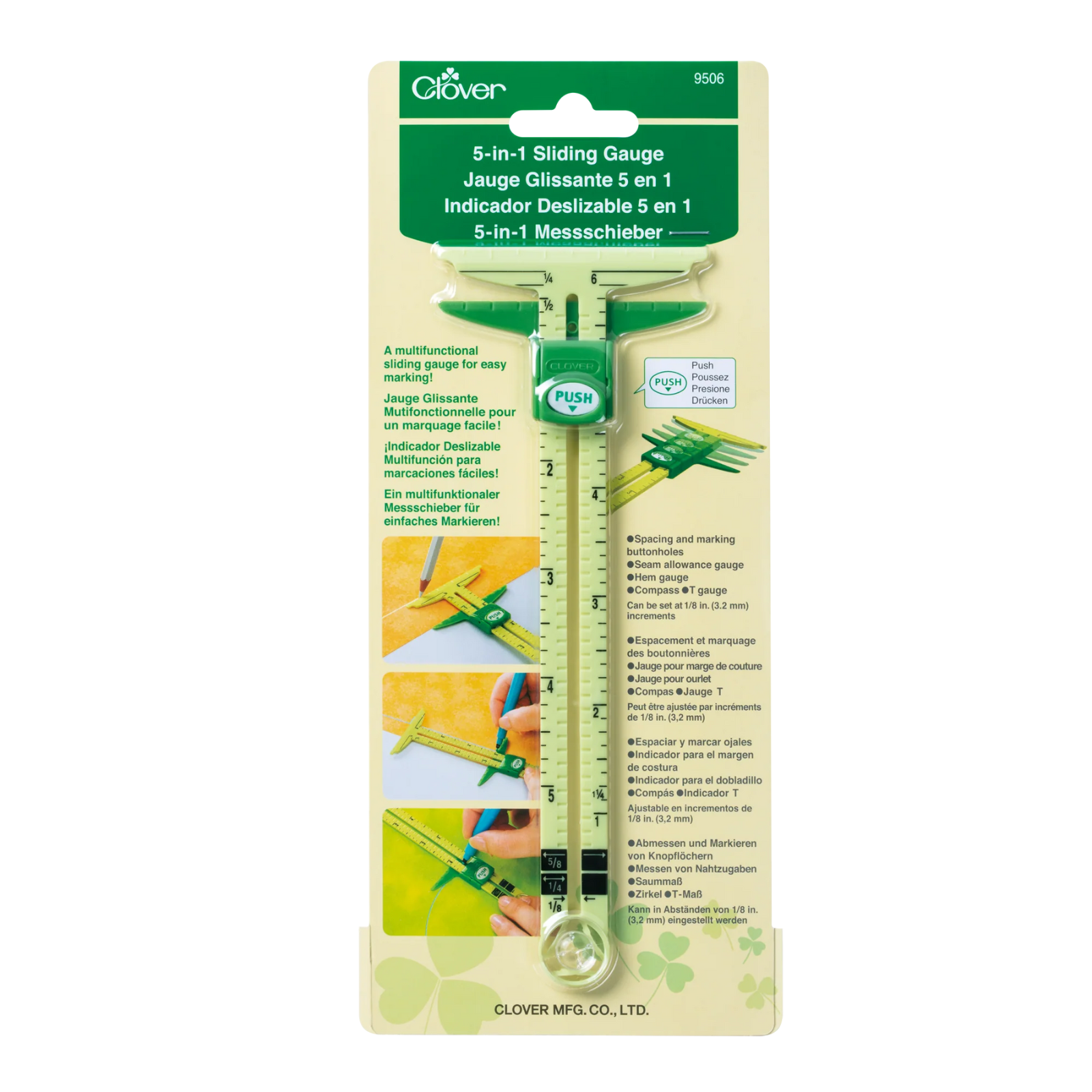 Clover 5 in 1 Sliding Gauge – Panda Trim