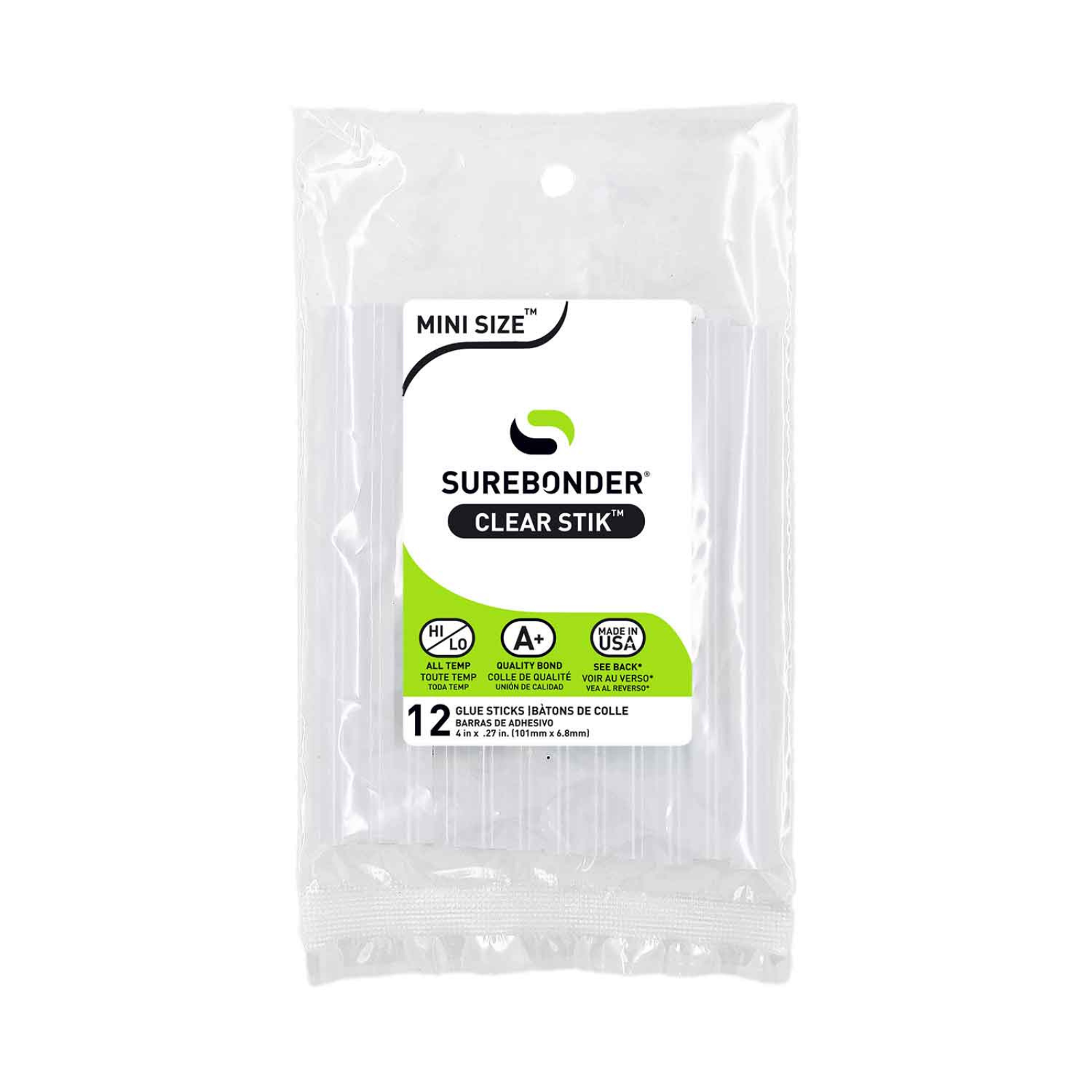 Surebonder Clear Stik 4" - Mini Size - 12 Pack – Panda Trim